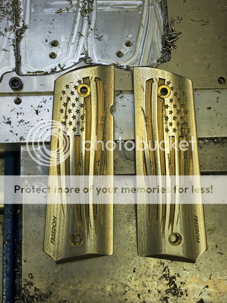 Pics of my custom titanium grips.... | 1911 Firearm Addicts