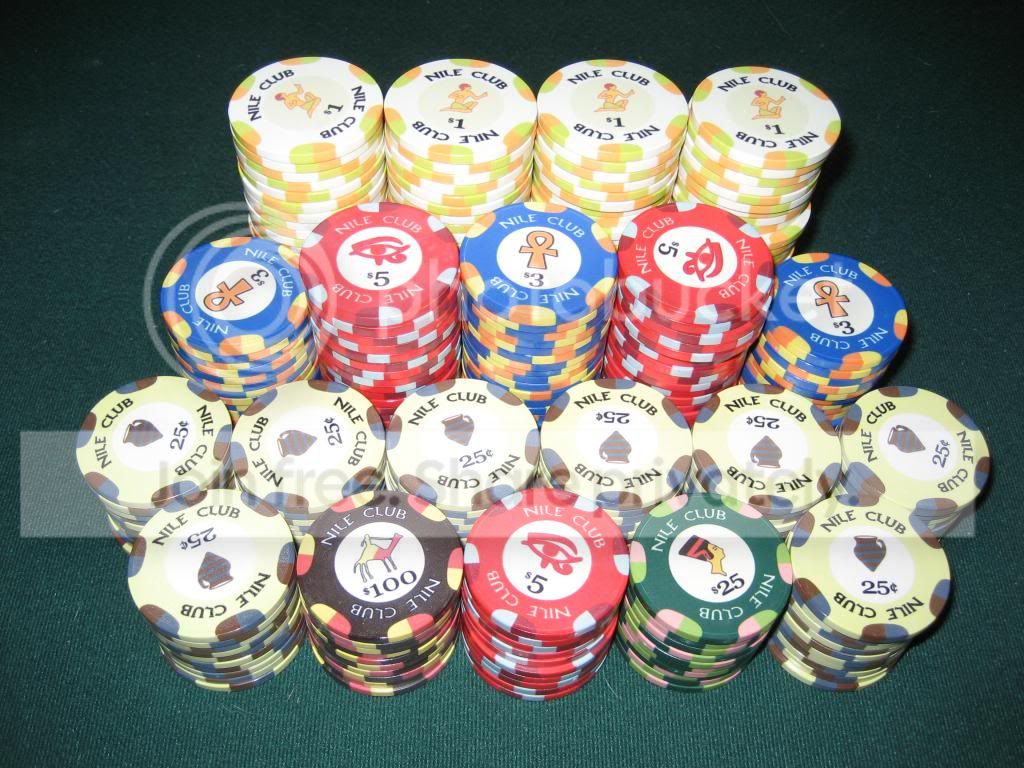 For Sale - Nile Club Ceramic Cash Chips | Poker Chip Forum